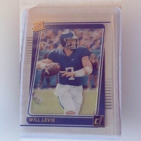 Panini | Other | Will Levis 223 Panini Donruss Clearly Rated Rookie ...